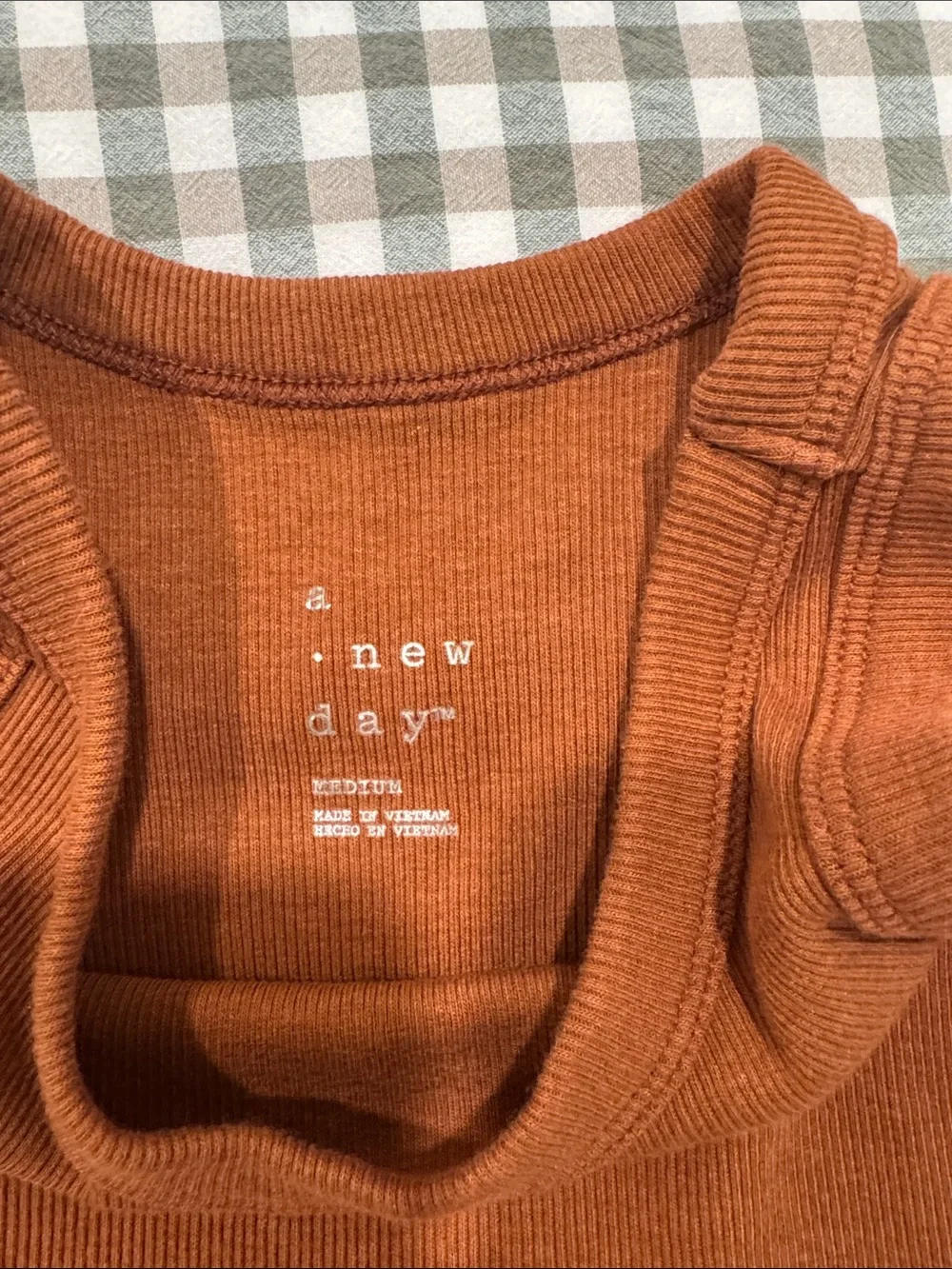 a new day | Tops | A New Day Rust Brown Ribbed Tank Bodysuit | Poshmark